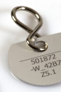 Aluminium Kabelschilder :: Kennzeichnung von Kabeln